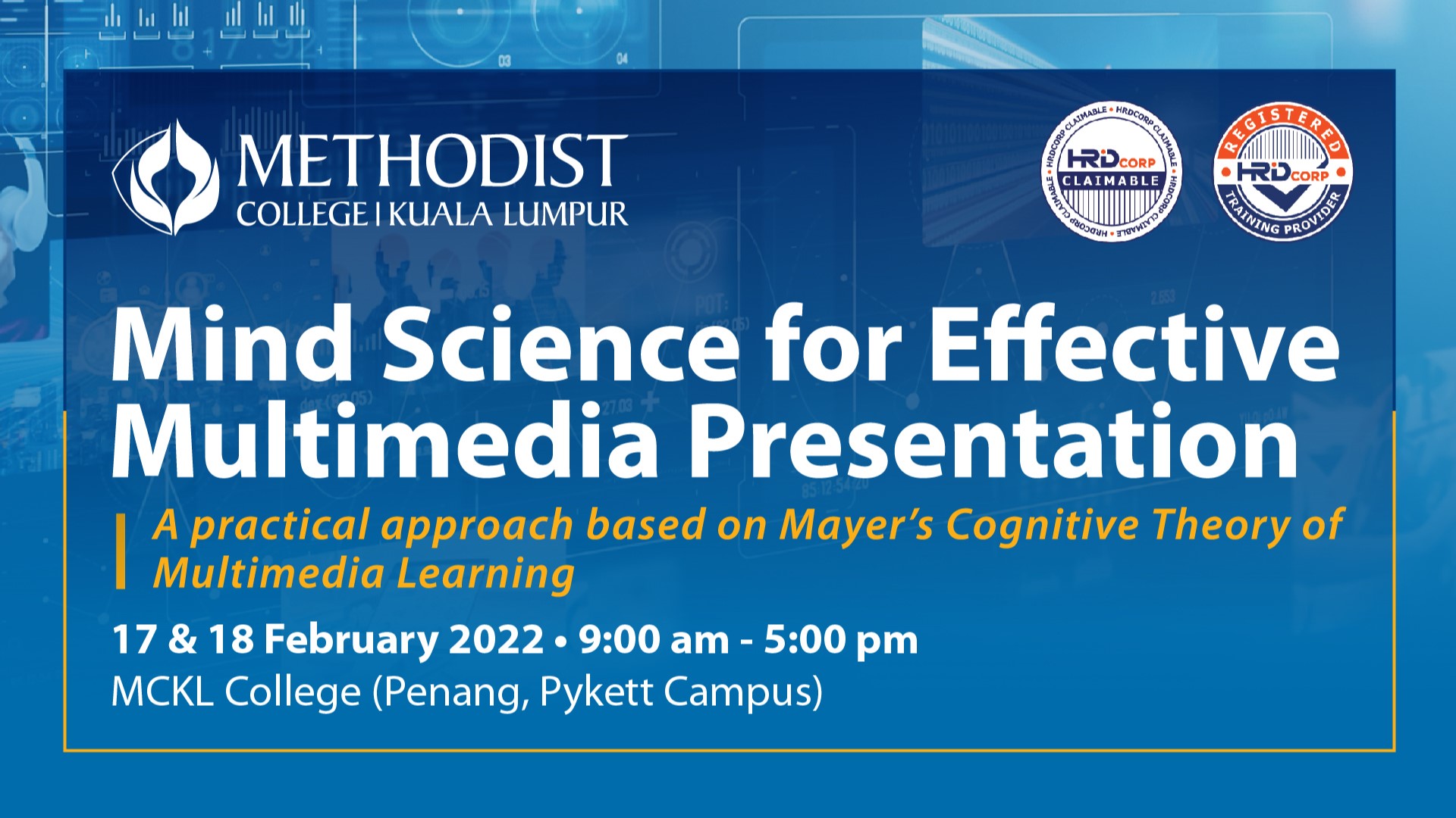 17-18 Feb 2022 | CPD Workshop: Mind Science for Effective Multimedia ...