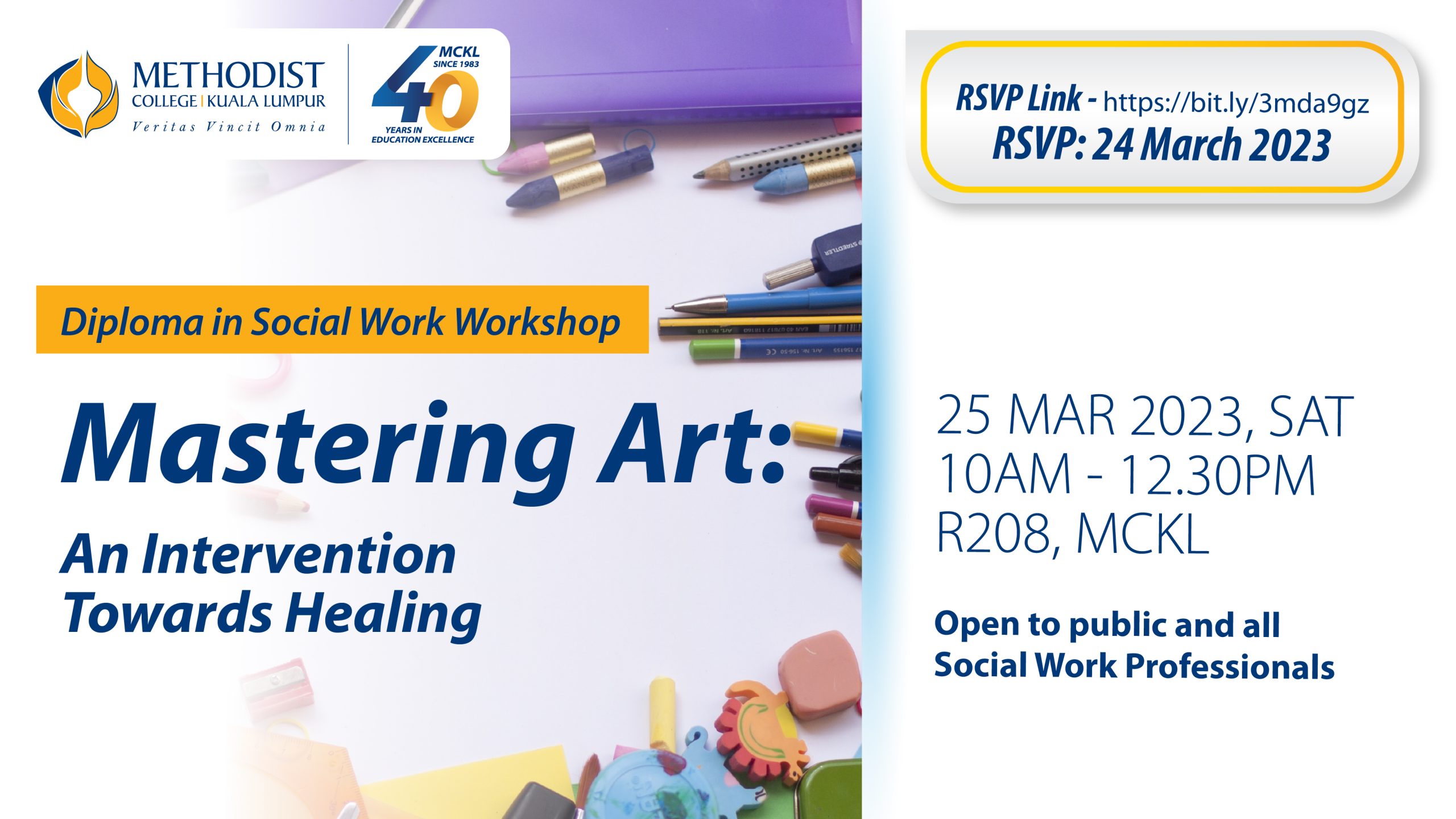 Diploma in Social Work Workshop | Mastering Art: An intervention ...